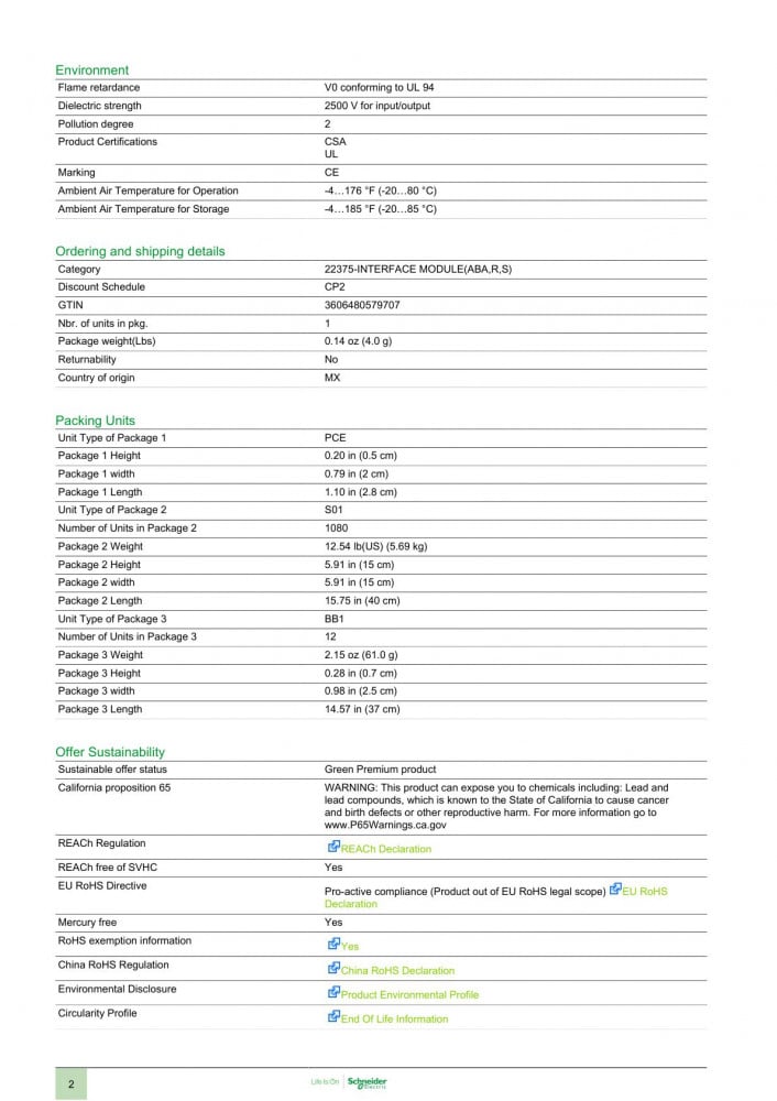 SSL1A12JD technical document page 2