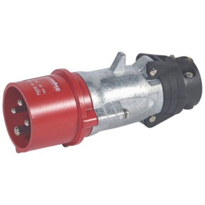 Straight plug Hypra - IP 44 - 380/415 V~ - 16 A - 3P+E - metal for sale