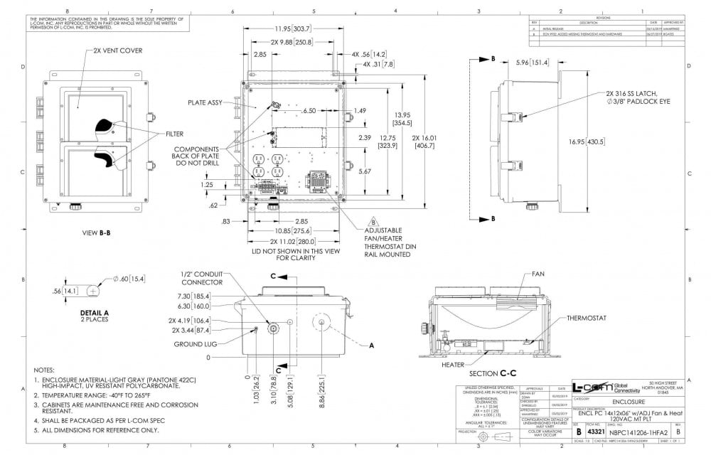 NBPC141206-1HFA2 technical document page