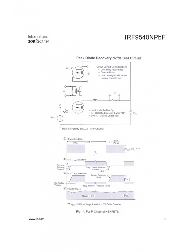 IRF9540NPBF datasheet page 7