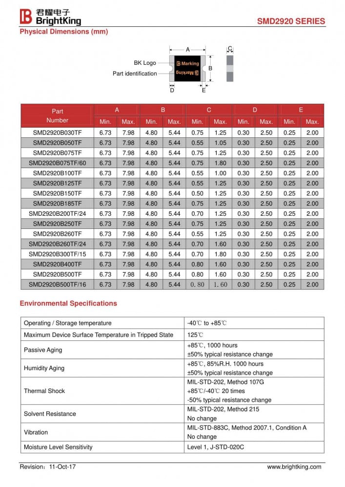 SMD2920B075TF datasheet page 6