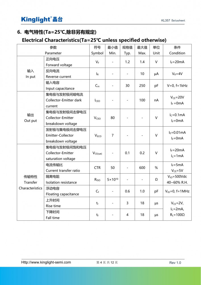 KL357 datasheet page 4