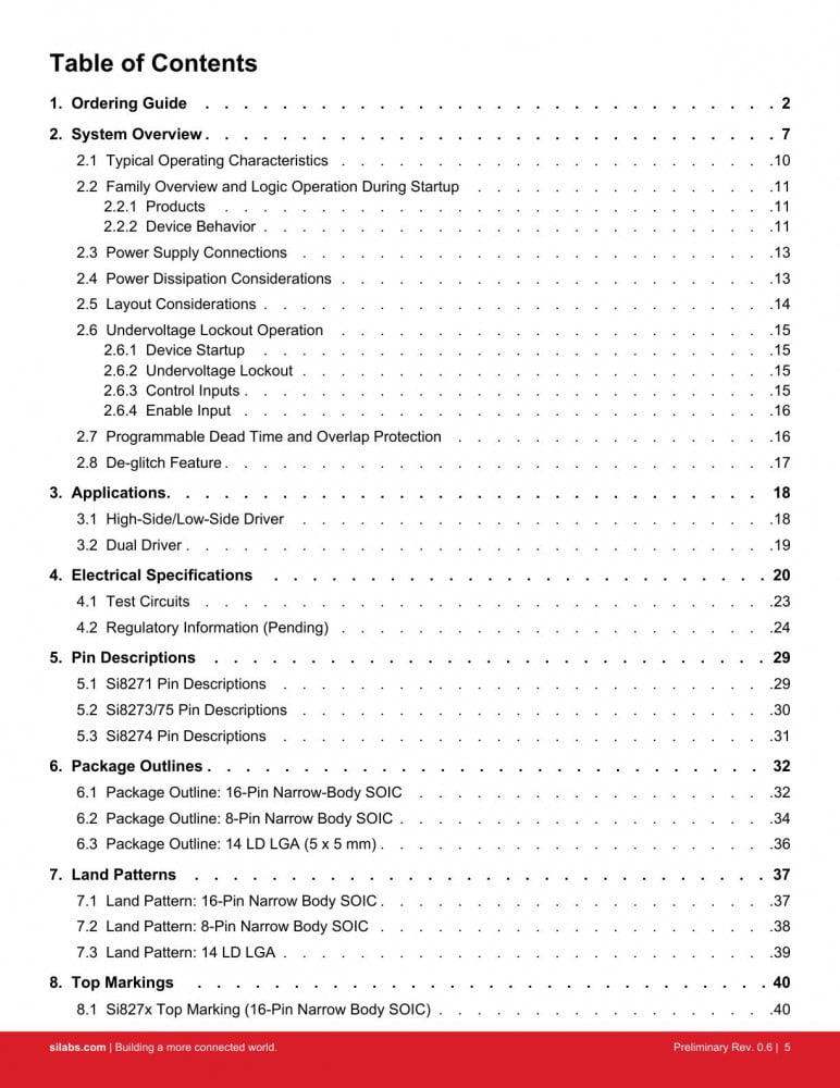 SI827x datasheet page 5