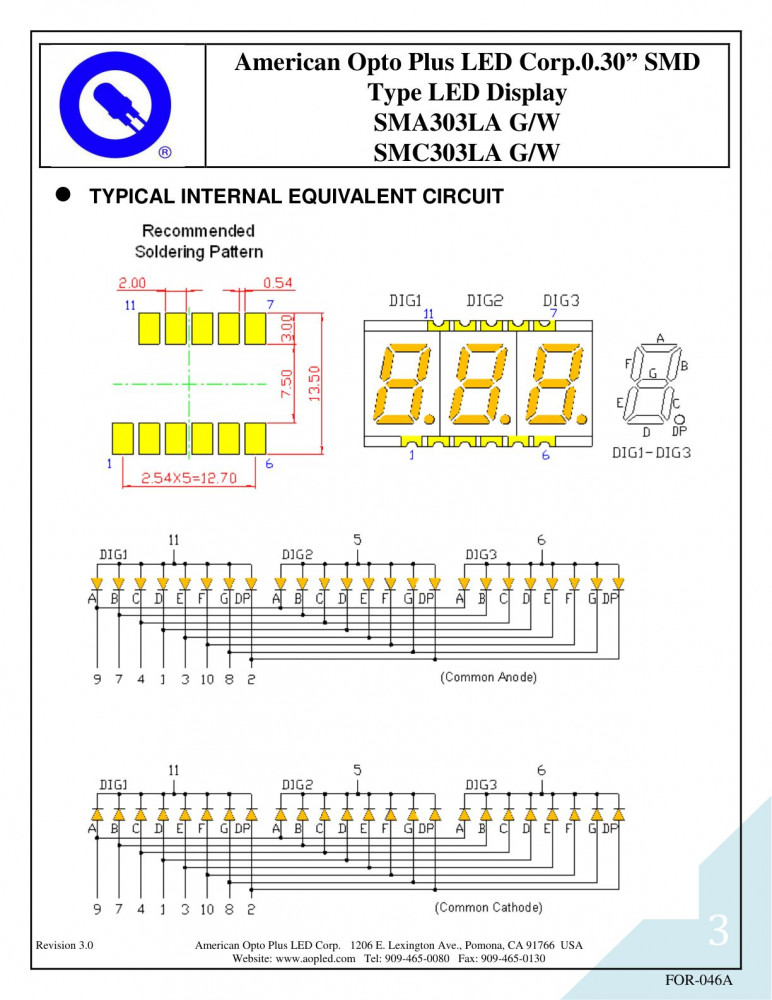 SMC303LA technical document page 3