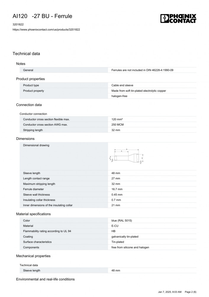 Phoenix Contact 3201822 technical document page 2
