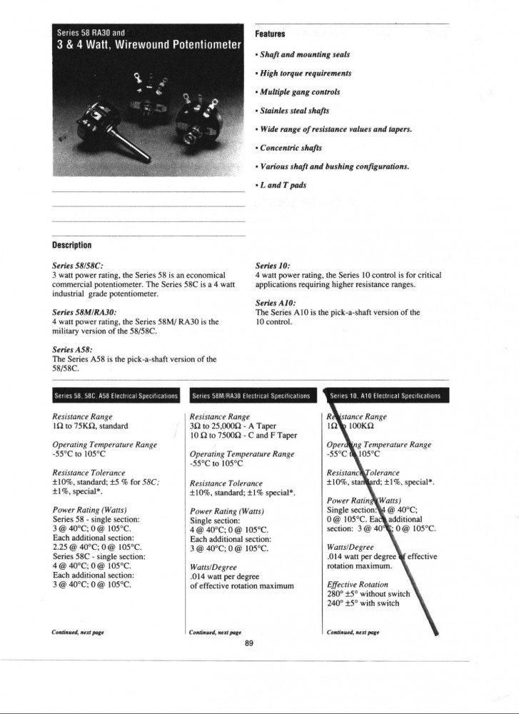 Honeywell RA30 technical document page 1