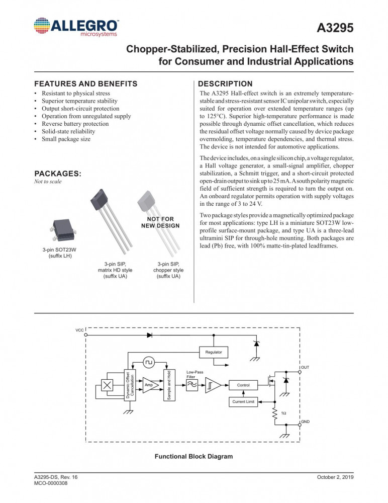 A3295KUA-T datasheet page 1