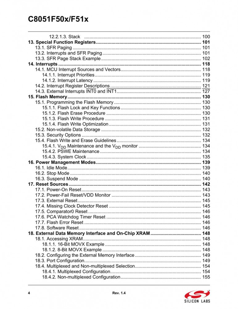 C8051F506-IQR datasheet page 4