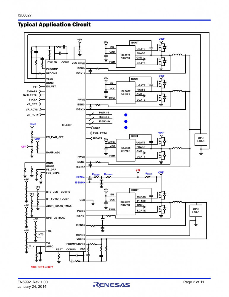 ISL6627 datasheet page 2