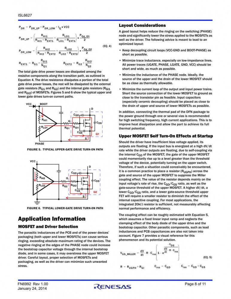 ISL6627 datasheet page 8