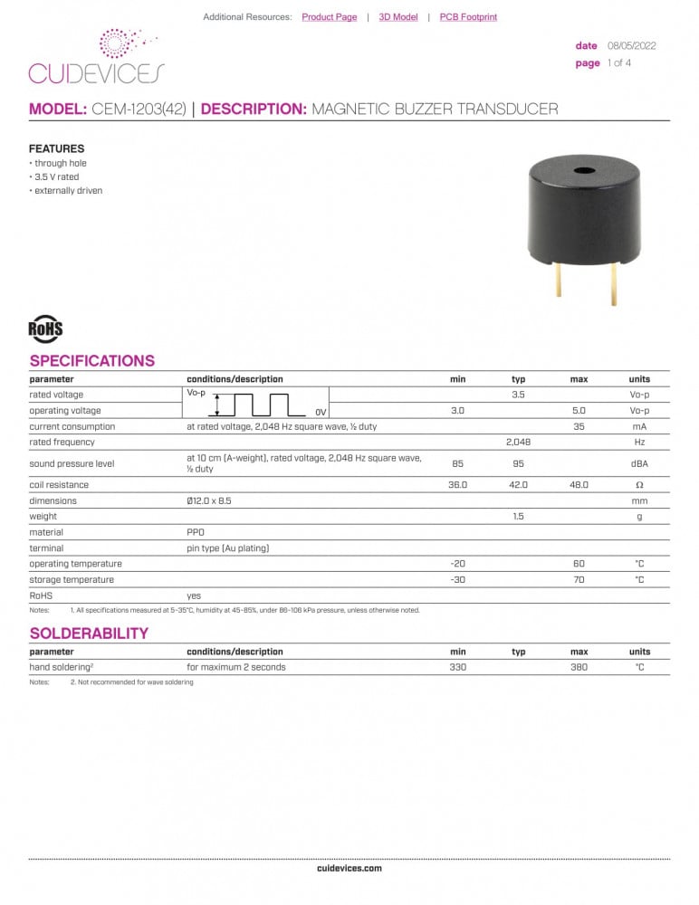 CEM-1203(42) datasheet page 1