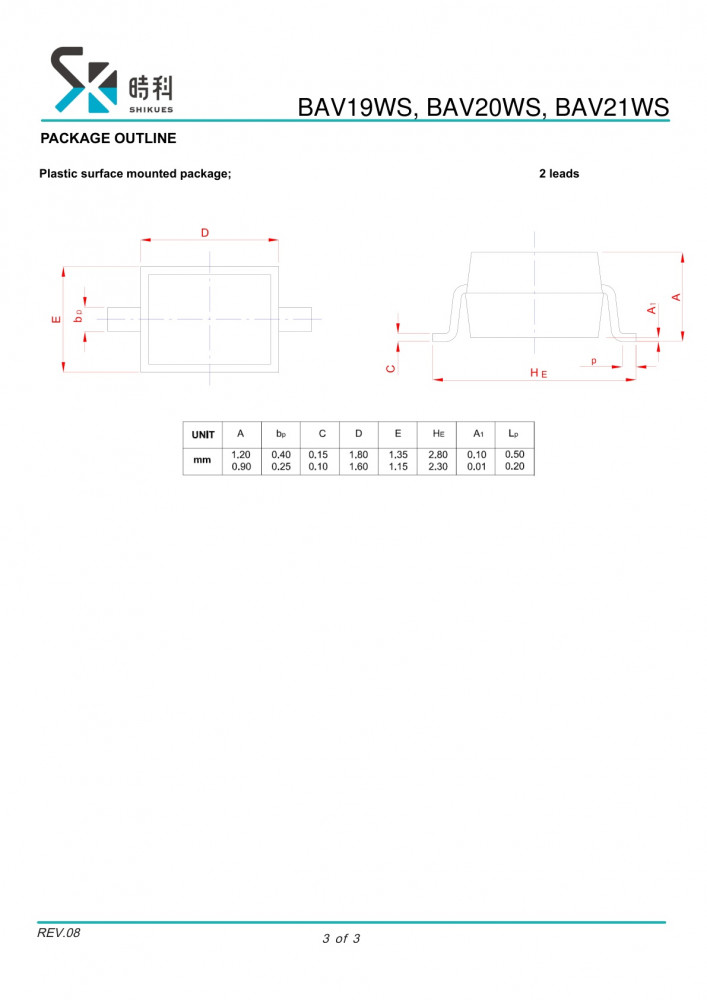 BAV21WS datasheet page 3