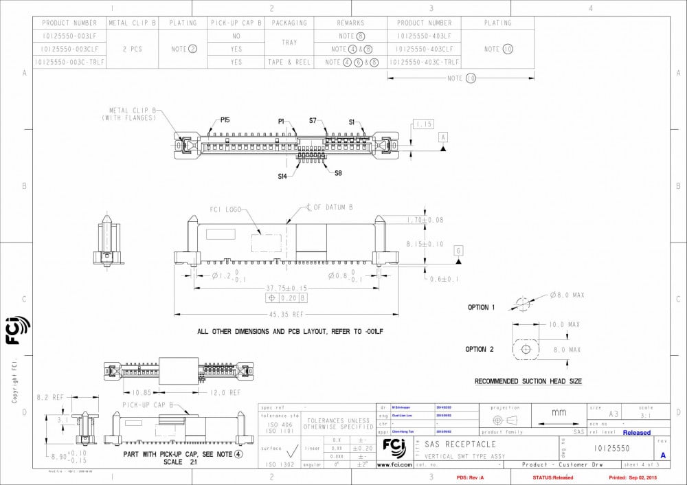 Amphenol 10125550 drawing page 4