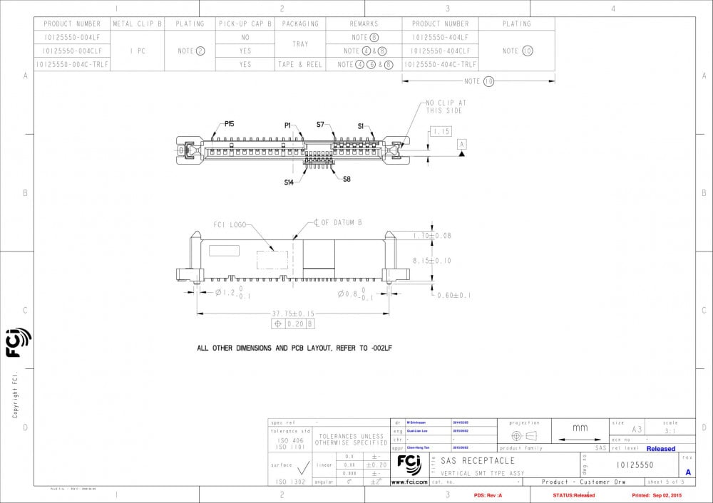 Amphenol 10125550 drawing page 5