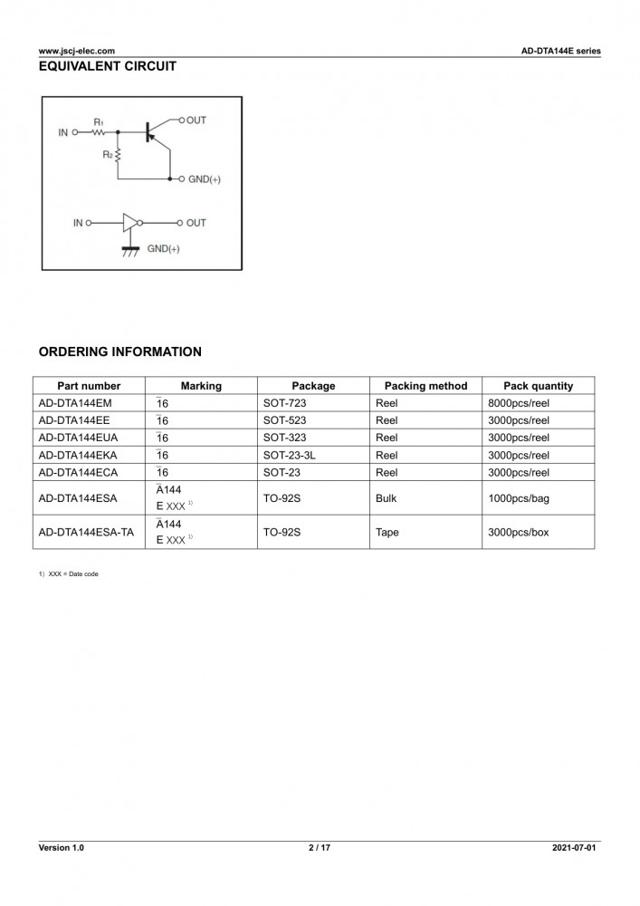 AD-DTA144E datasheet page 2