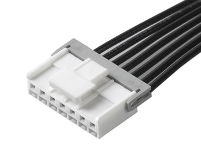 Mini-Lock-to-Mini-Lock Off-the-Shelf (OTS) Cable Assembly, 2.50mm Pitch,  Female-Female, Single Row, 100.00mm Length, 5 Circuits, Natural