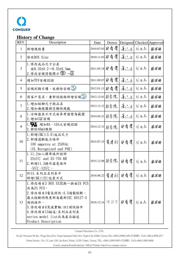 CONQUER MST datasheet page 2