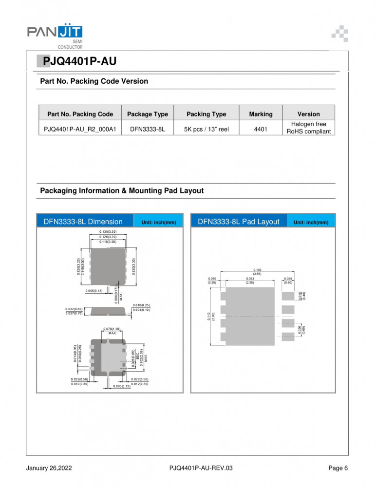 PJQ4401P-AU datasheet page 6