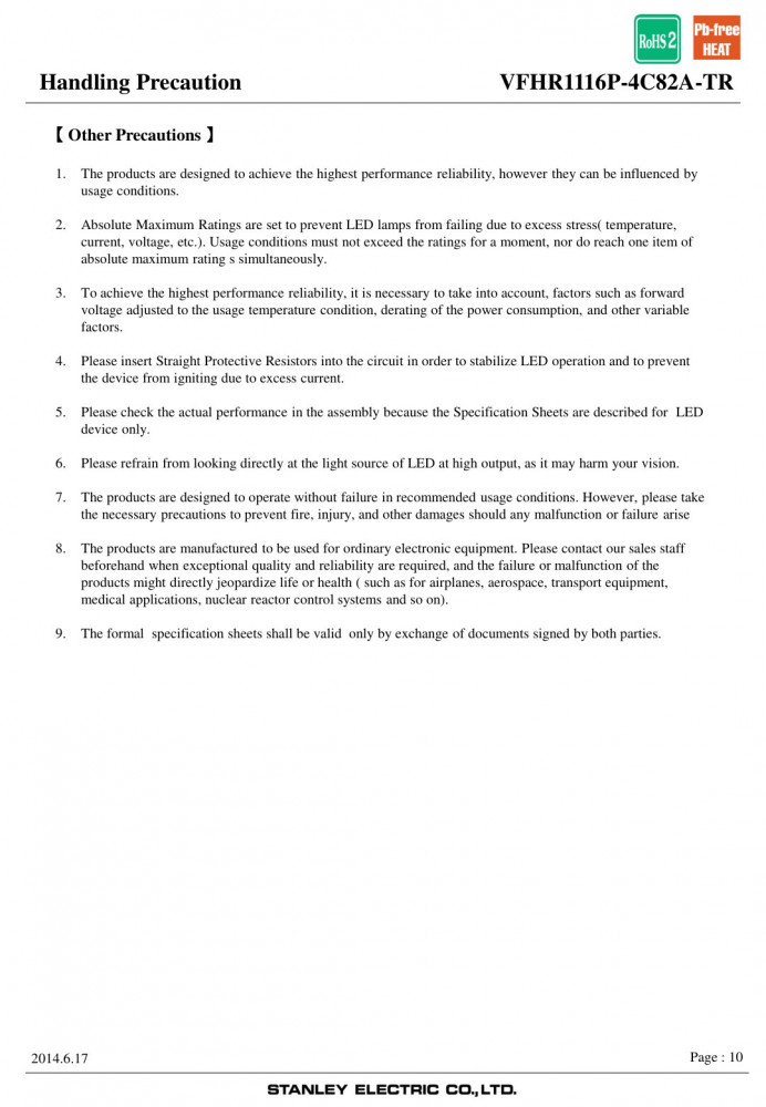 VFHR1116P-4C82A datasheet page 10