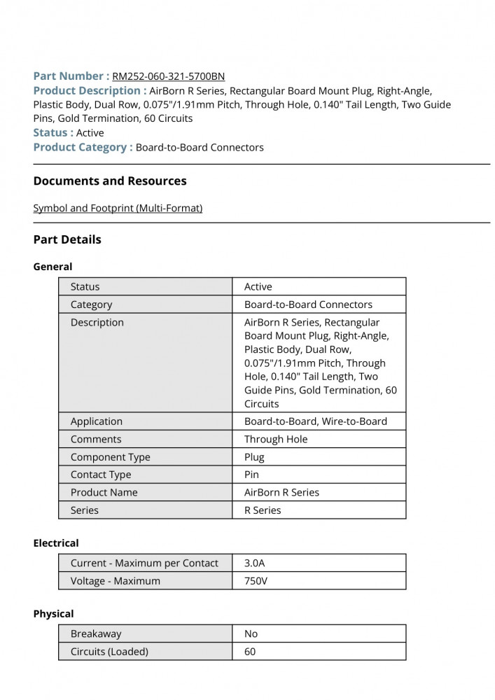 RM252-060-321-5700BN technical document preview, page 1