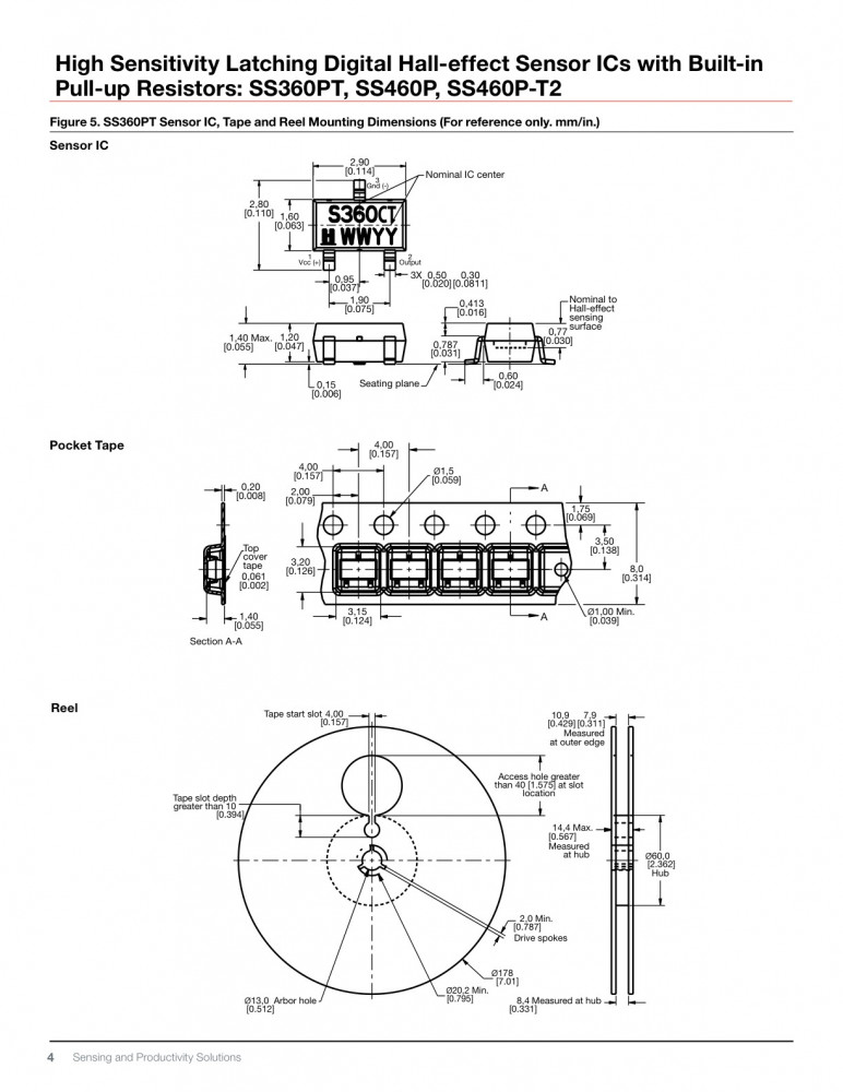 Honeywell SS460P datasheet page 4