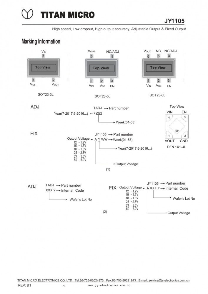 JY1105 datasheet page 4