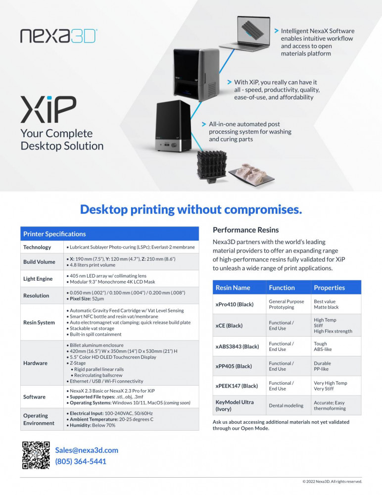 XiP product documentation page 2