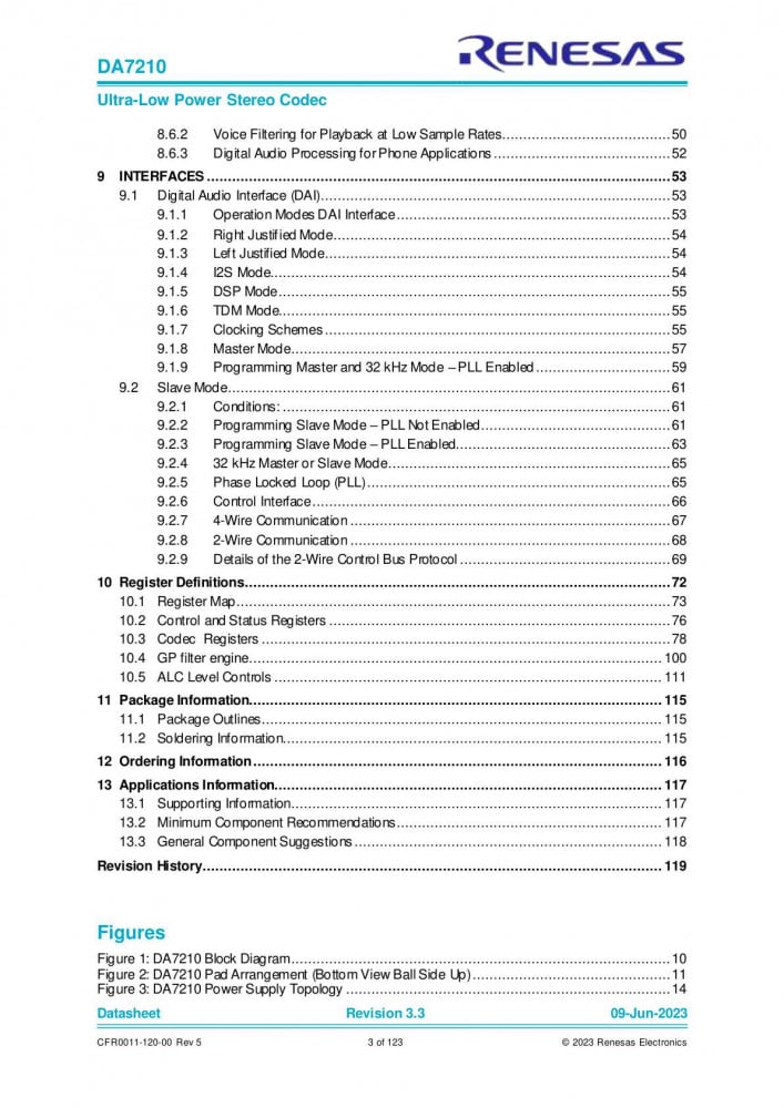 DA7210 datasheet page 3