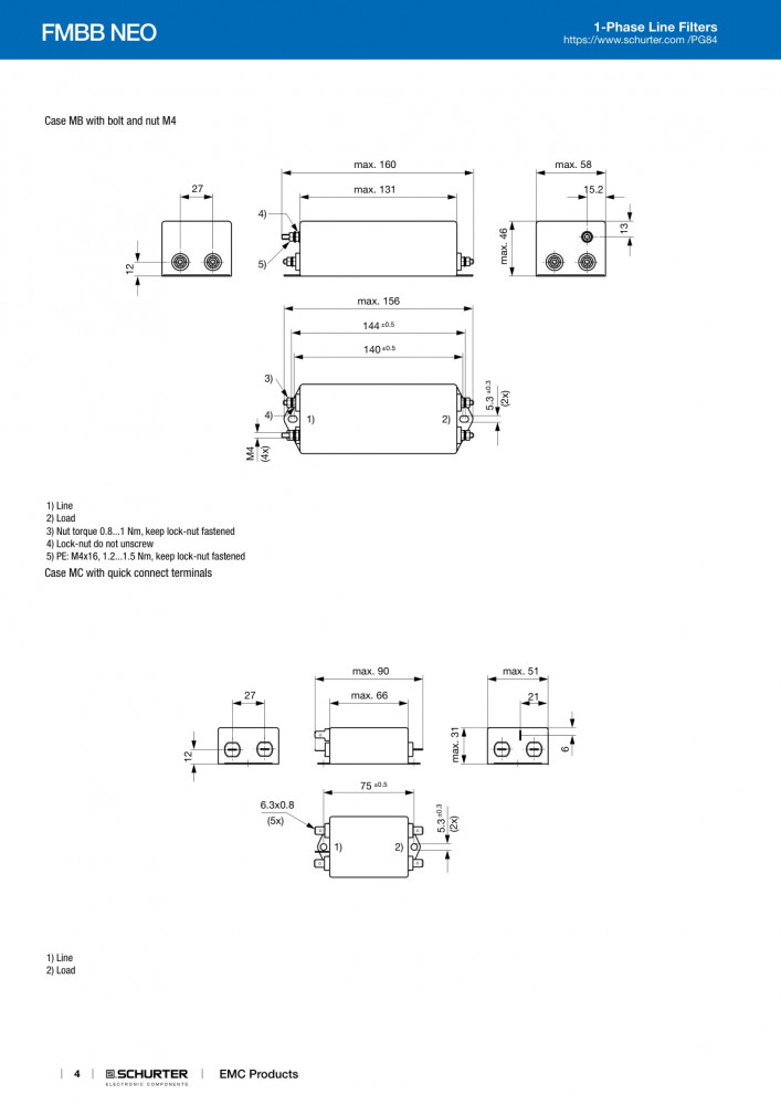 SCHURTER 5500 series datasheet page 4