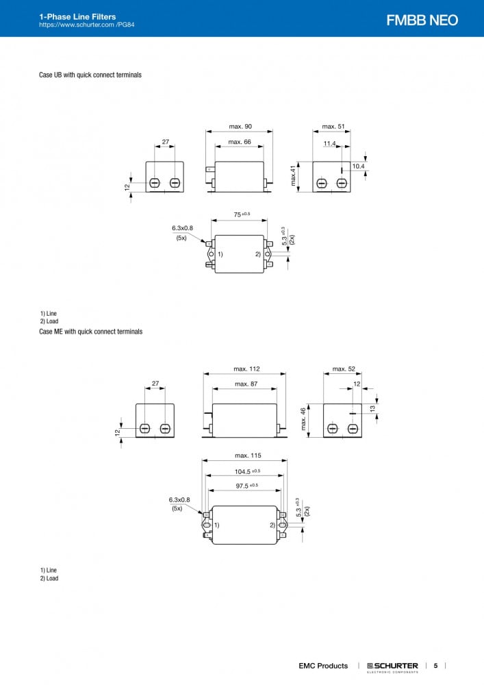 SCHURTER 5500 series datasheet page 5