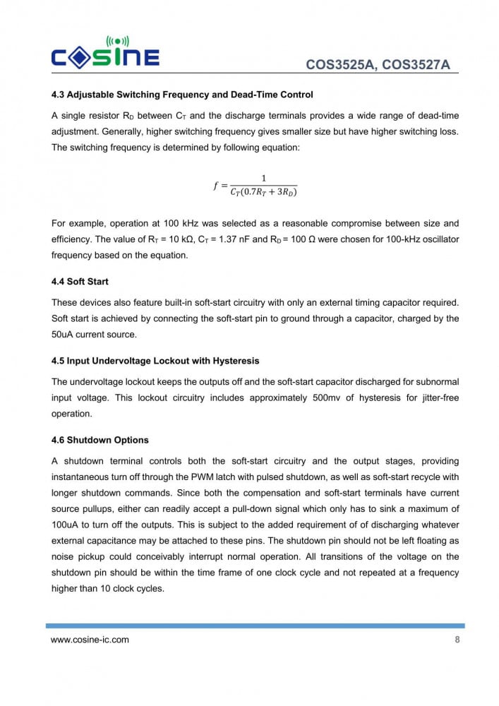 COS3525ADW datasheet page 8