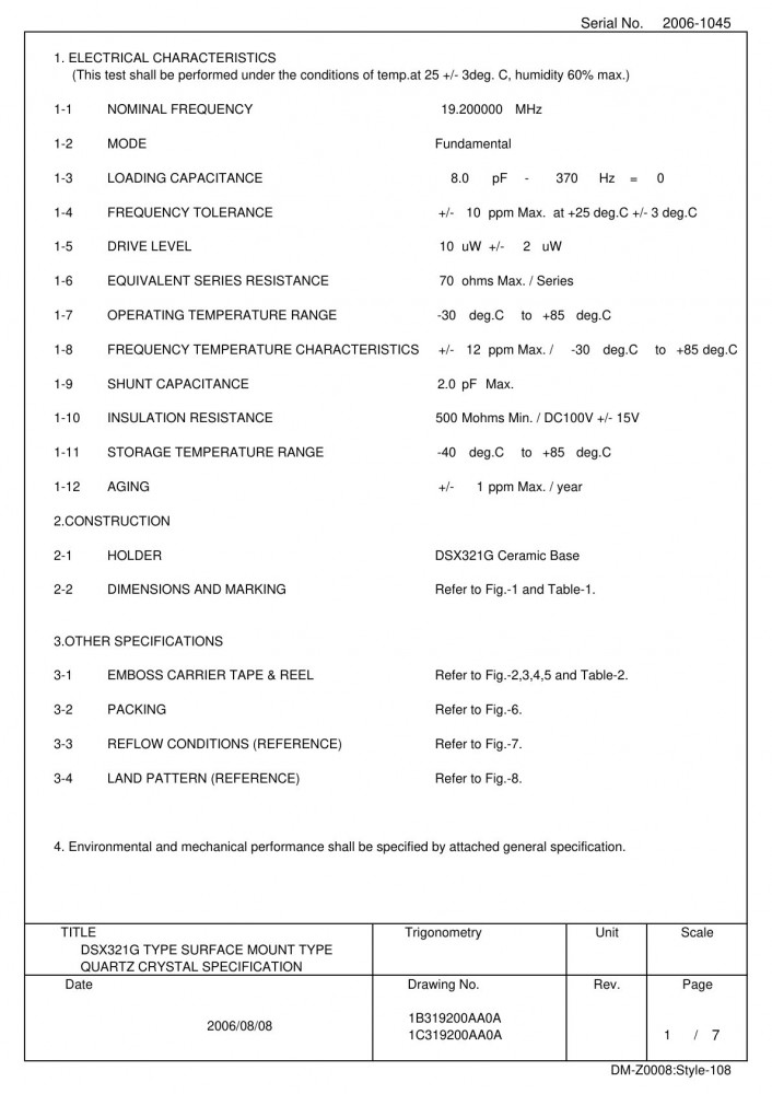 KDS DSX321G specification page 2