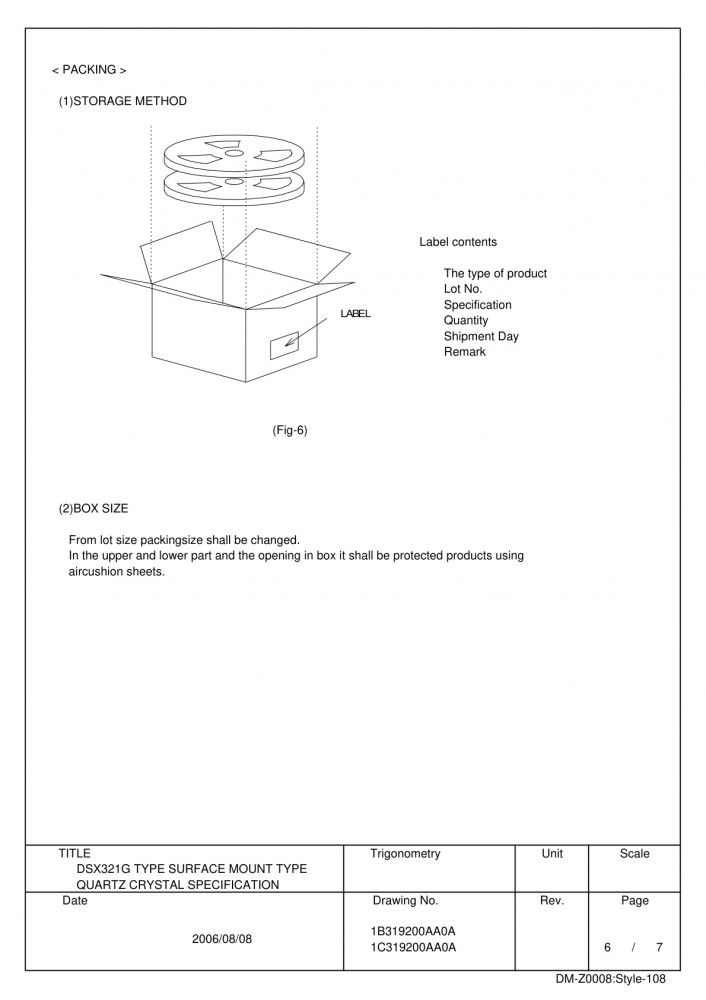 KDS DSX321G specification page 7