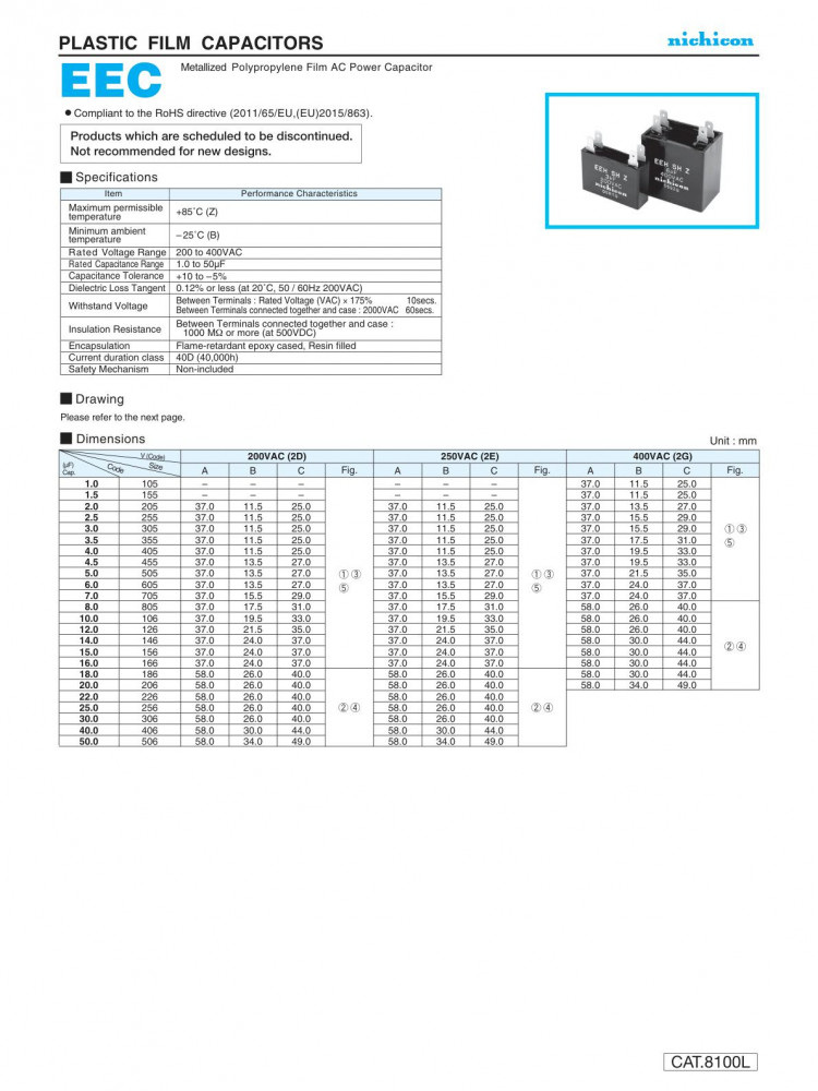 Nichicon capacitor document page 10