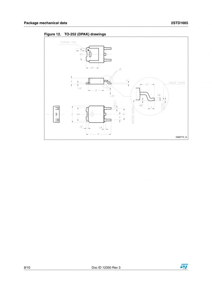 2STD1665T4 datasheet page 8