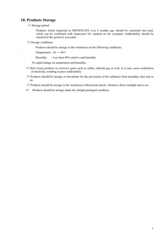 MPIT series datasheet page 8