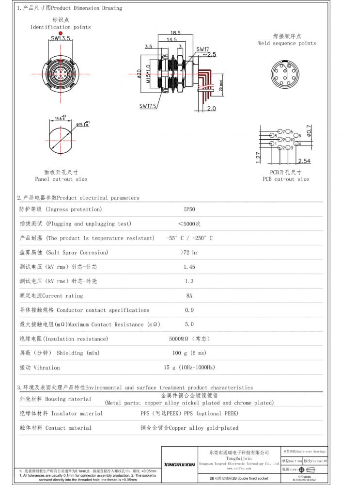 R.ECG.2B.10.CSV technical drawing page