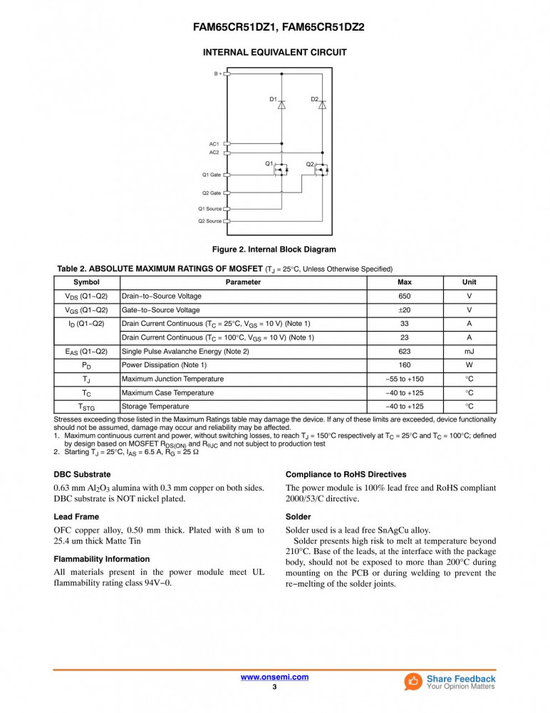 FAM65CR51DZ1 and FAM65CR51DZ2 datasheet page 3