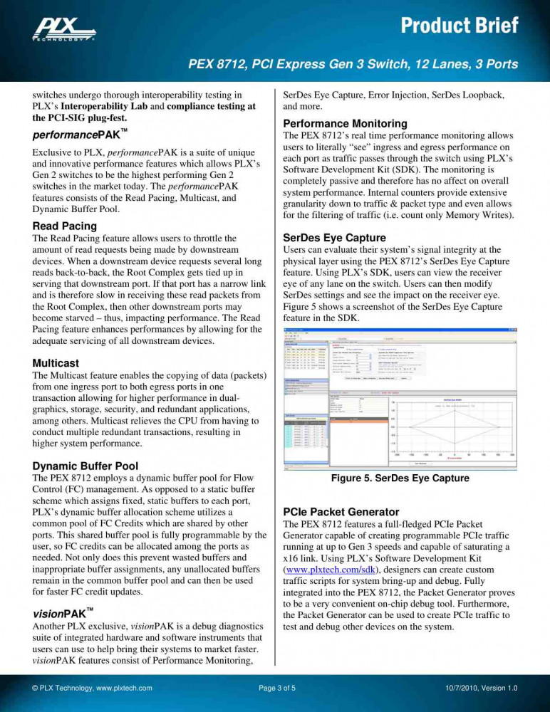 PEX8712 product documentation page 3