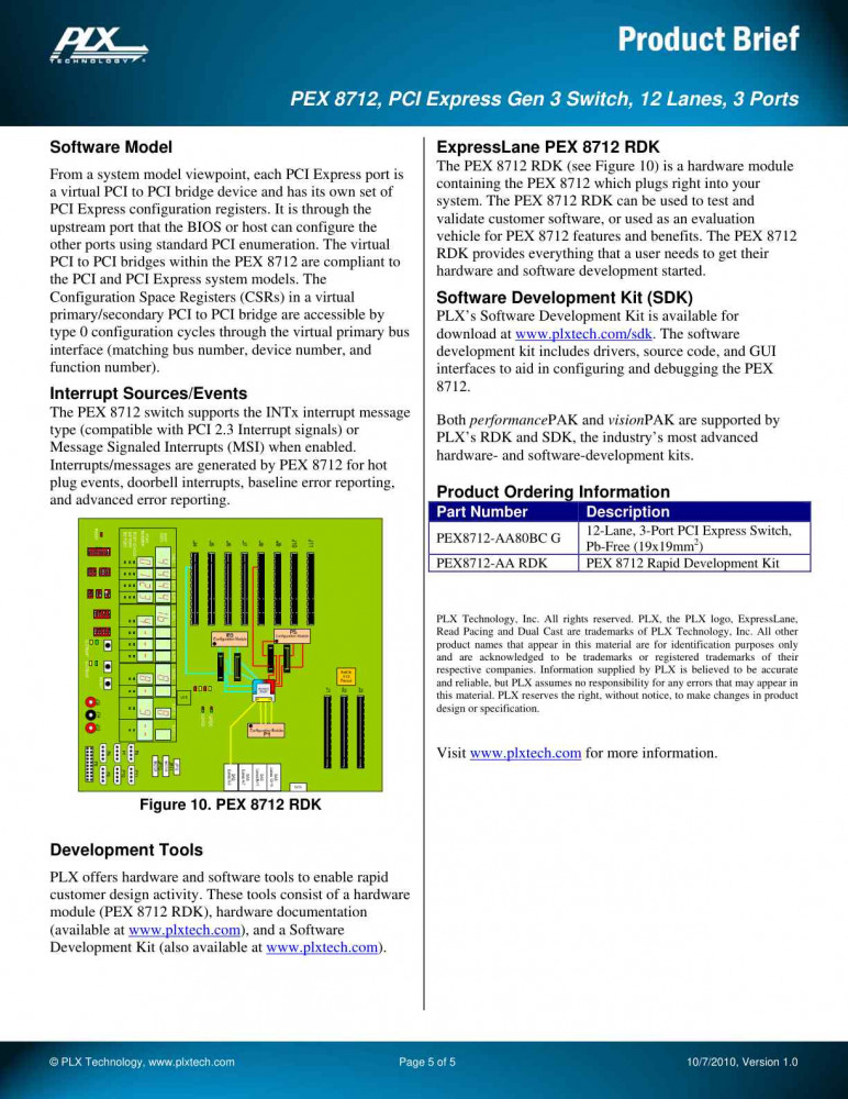 PEX8712 product documentation page 5