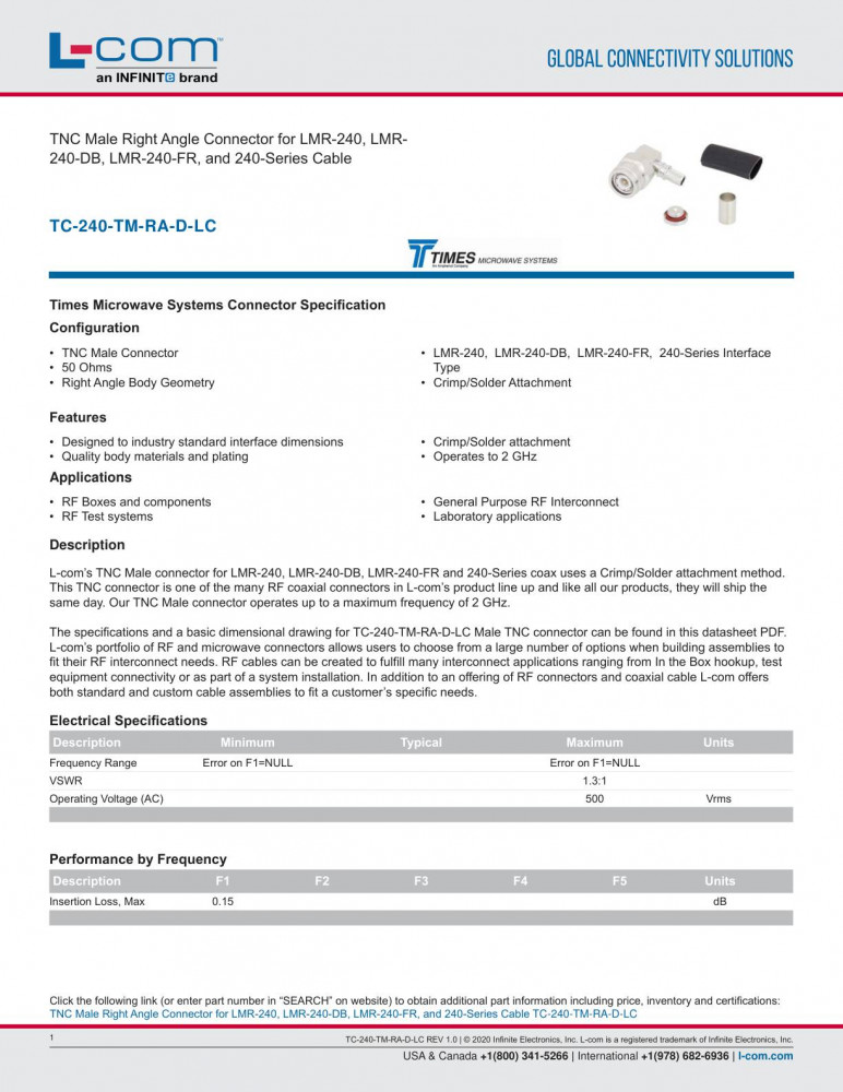 TC-240-TM-RA-D-LC datasheet page 1