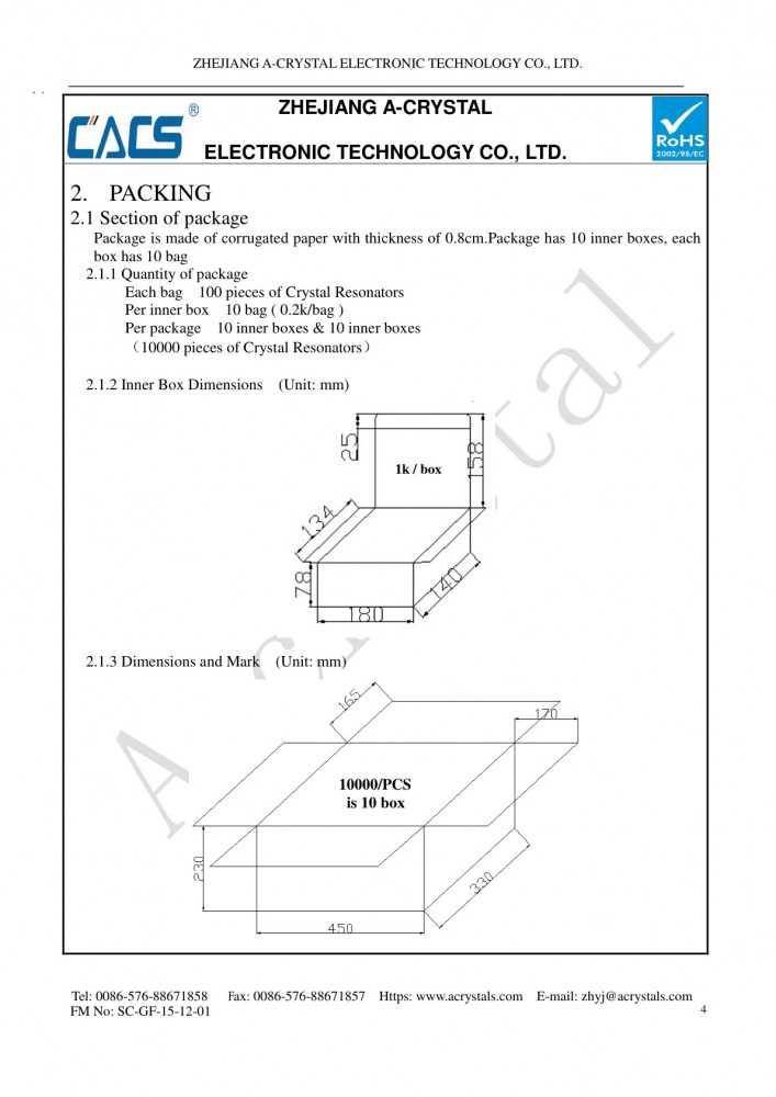 A-crystal HC-49U specification page 4