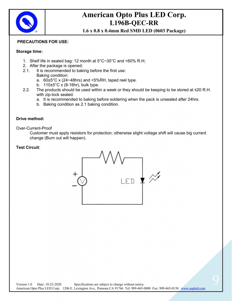 L196B-QEC-RR datasheet page 9