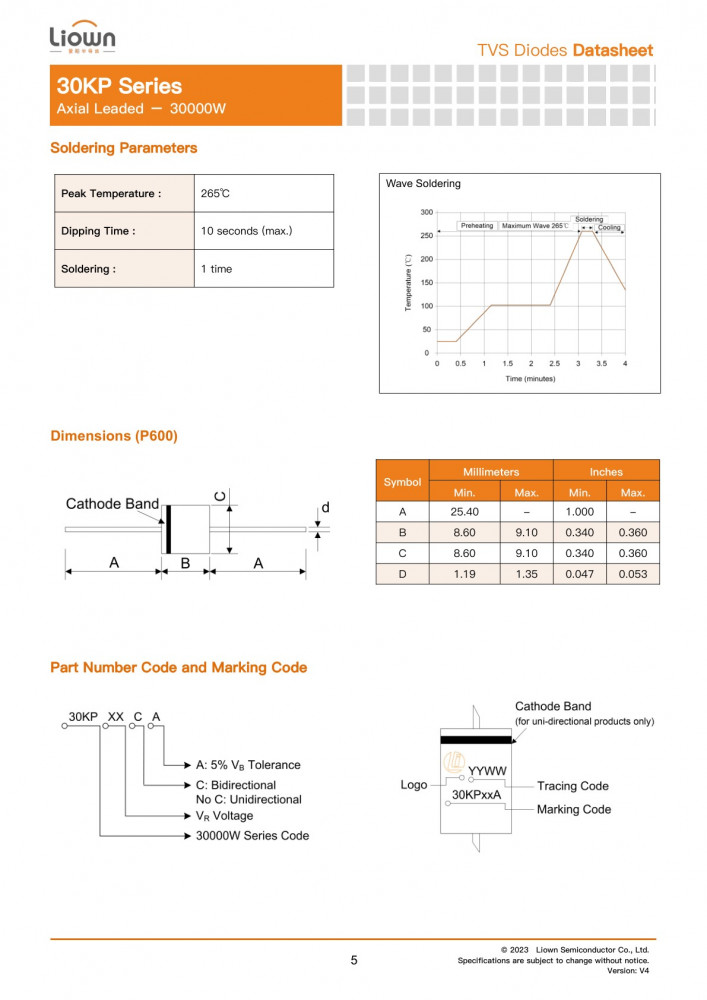Liown 30KP280CA datasheet page 5