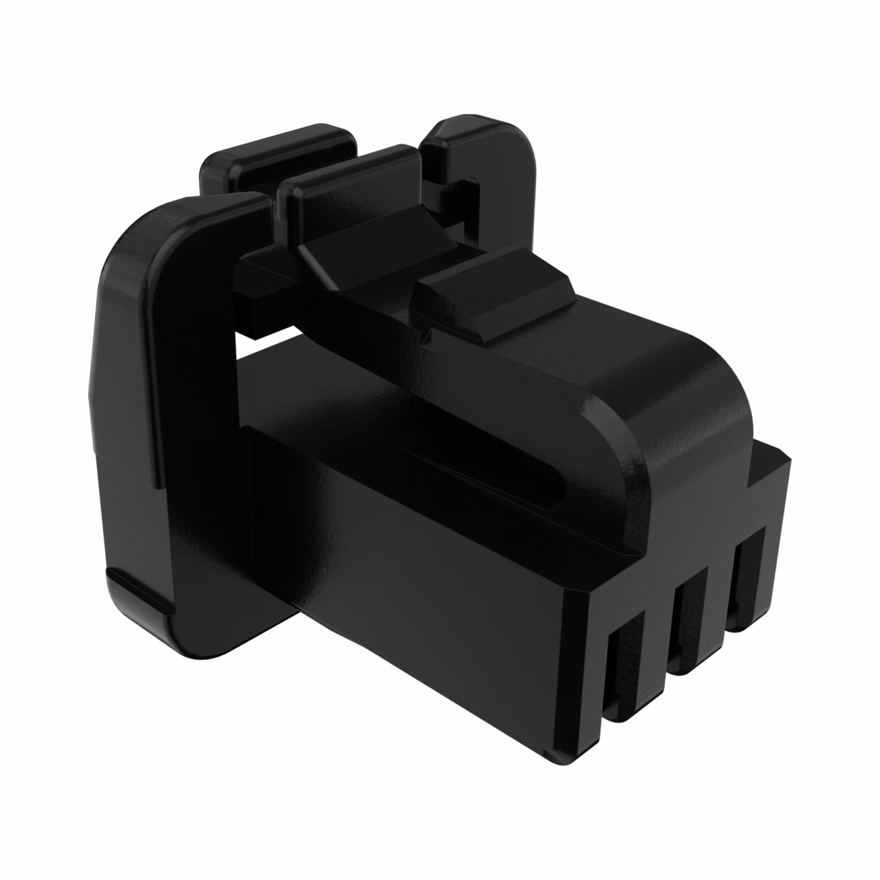 1.00mm Pitch, Rely-On Receptacle Crimp Housing, Single Row, Inner Positive Lock, 3 Circuits, Black for sale