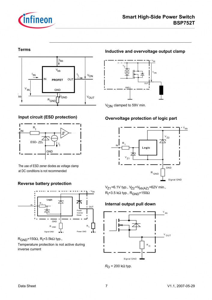 BSP752TXUMA1 datasheet page 7