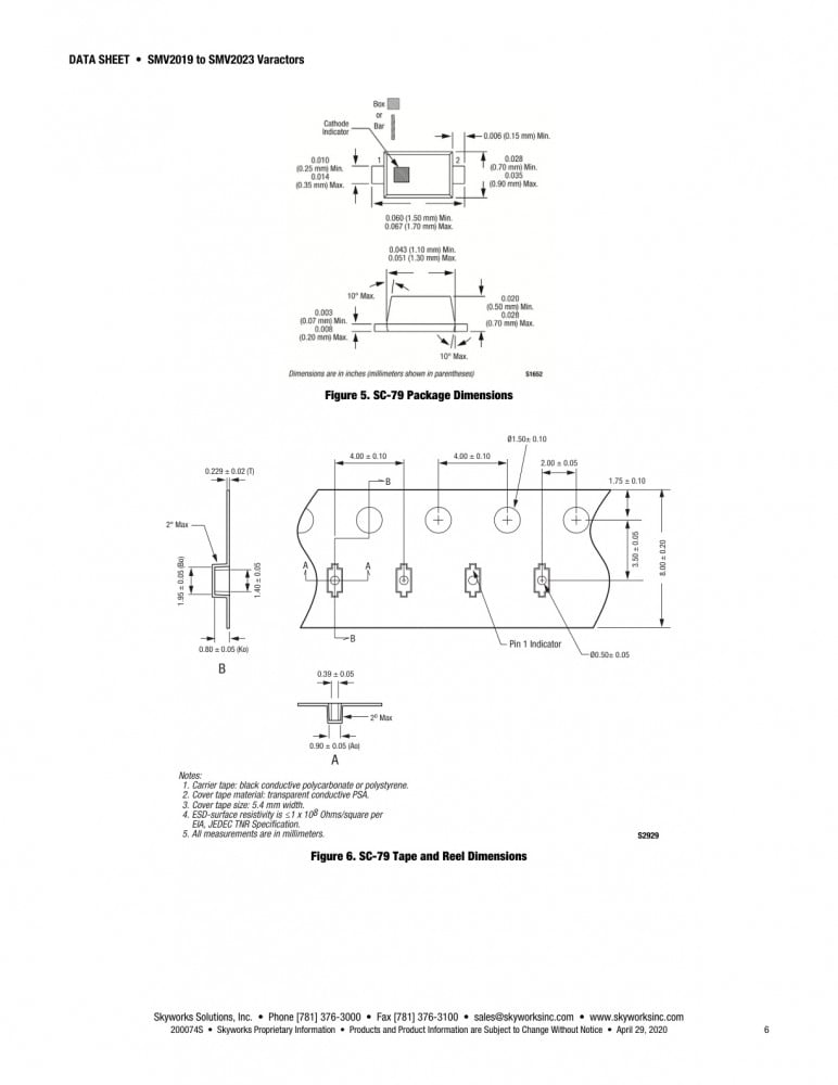 SMV2022-004LF datasheet page 6
