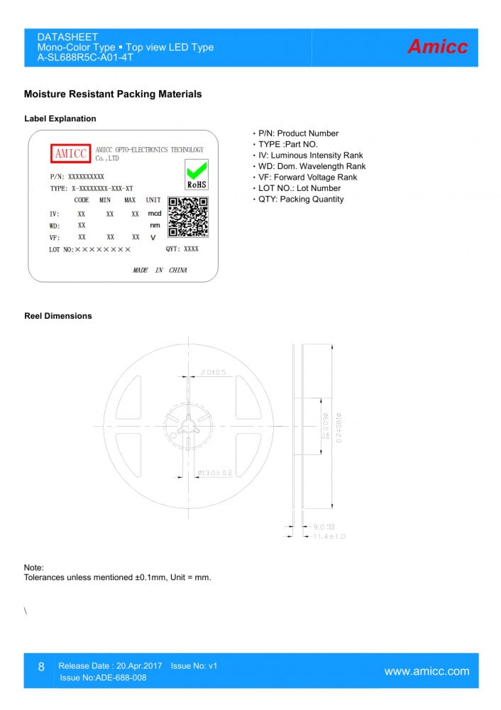 A-SL688R5C-A01-4T datasheet page 8