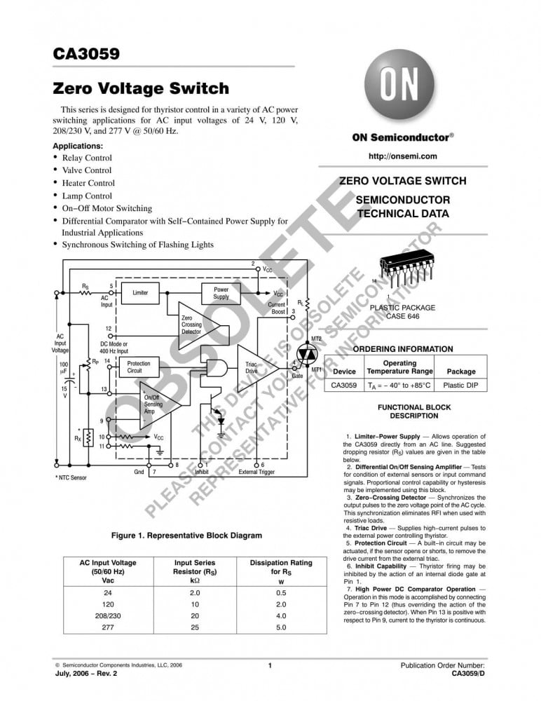 CA3059-G datasheet page 2