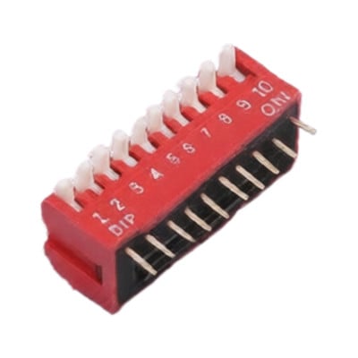 HanElectricity DPL-10R DIP Switch – 10-Position Piano Type for PCB Mounting for sale